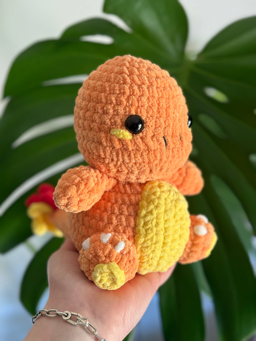 Crochet Charmander – TheGirlWhoKnots